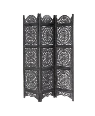 Mango Wood Eclectic Room Divider Screen - Macy's