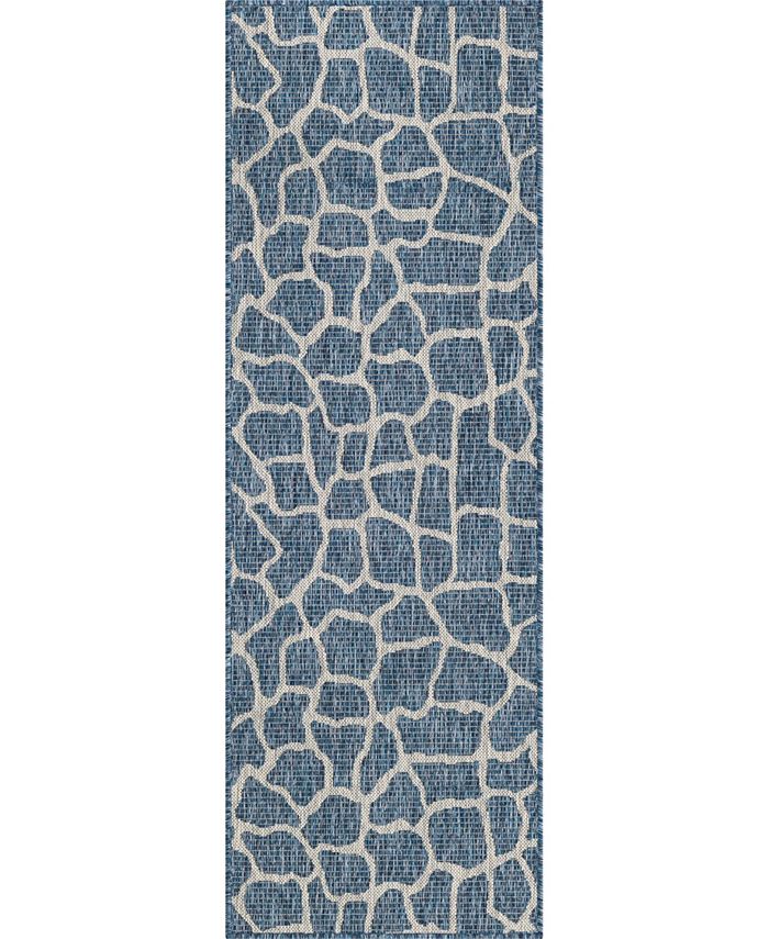 Bayshore Home Outdoor Pashio Safari II Giraffe 2' x 6' Runner Area Rug ...