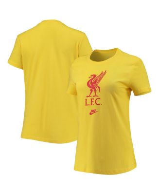 Women's Nike Yellow Liverpool Crest T-Shirt - Macy's