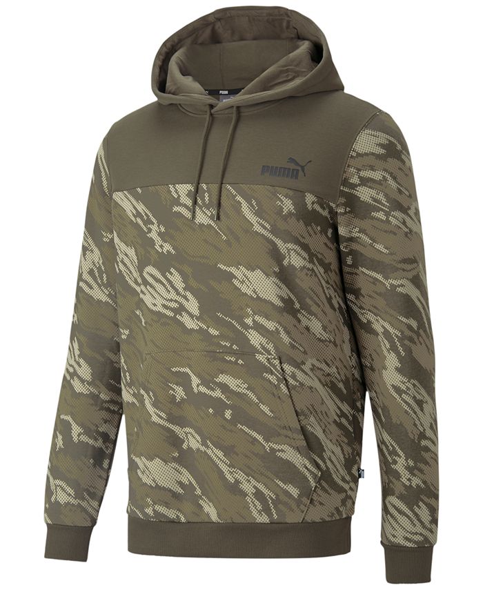 Puma Men's Camo-Print Fleece Hoodie - Macy's