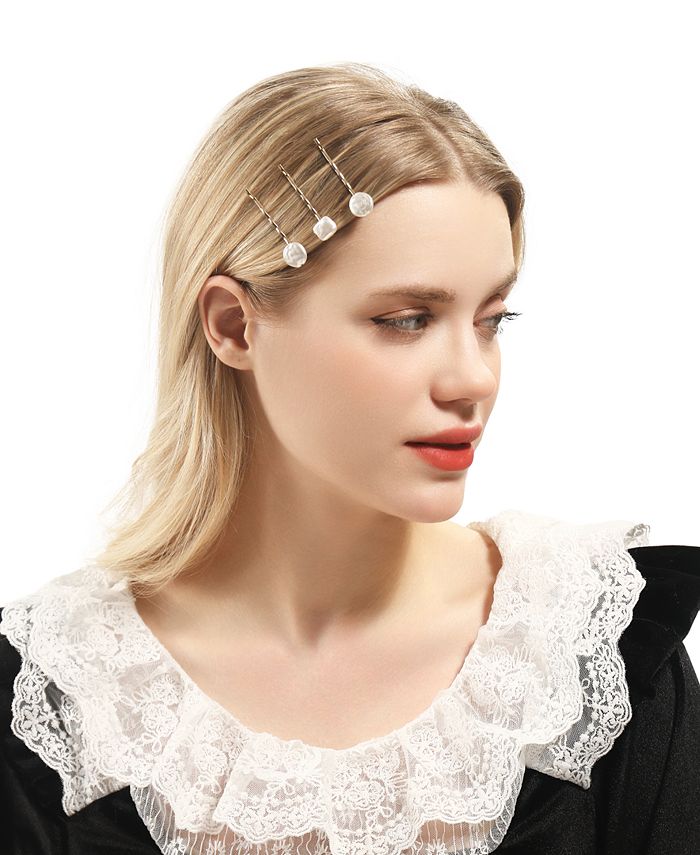 INC International Concepts 4-Pc. Gold-Tone Geometric Imitation Pearl ...