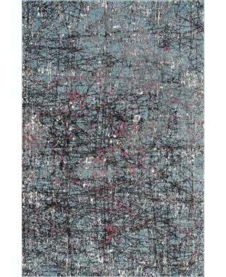 LR Home Frenzy Abstract Fuchsia Splatter Area Rug - Macy's