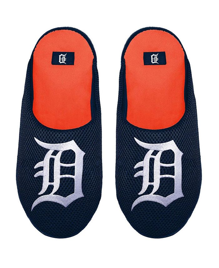 FOCO Men's Detroit Tigers Big Logo Colorblock Mesh Slippers - Macy's