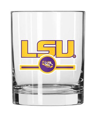 LSU Tigers Letterman 14 oz Rocks Glass - Macy's
