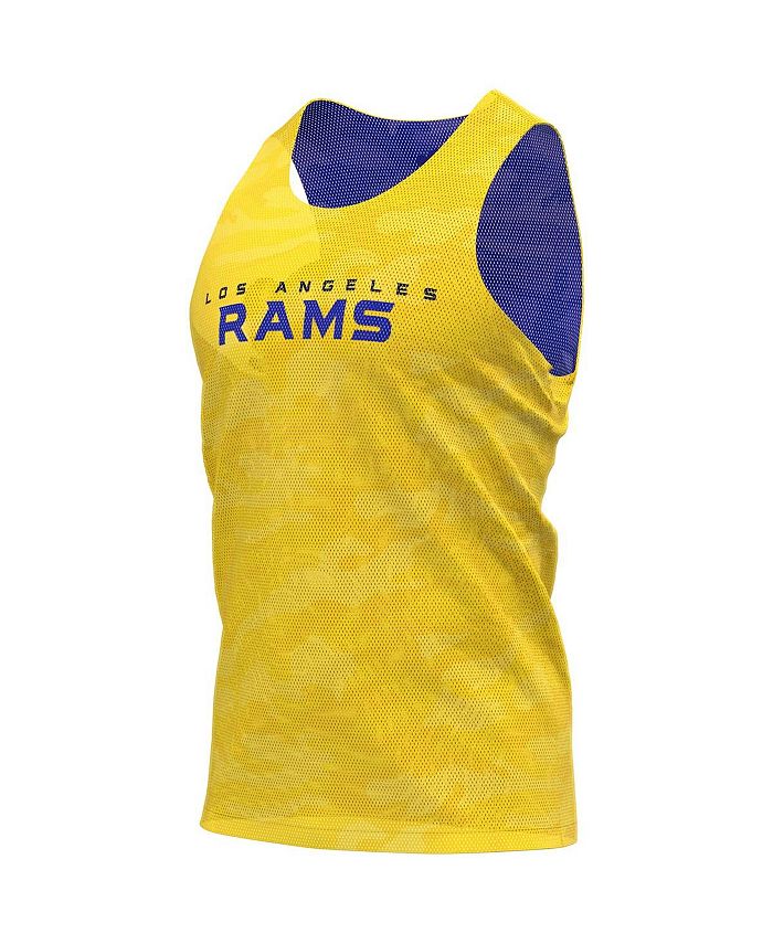 FOCO Men's Royal and Gold Los Angeles Rams Reversible Mesh Tank Top ...