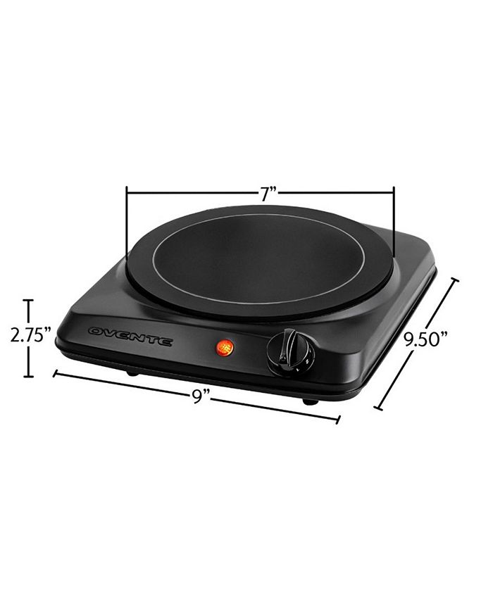 OVENTE 1000w Single Hot Plate Electric Countertop Infrared Stove - Macy's