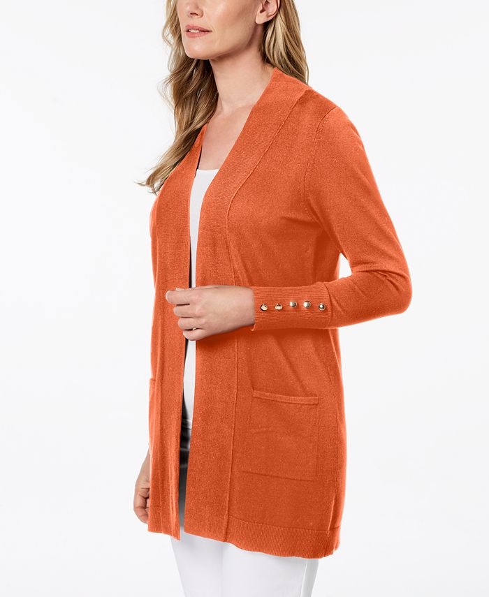 JM Collection Petite Open-Front Cardigan, Created for Macy's - Macy's