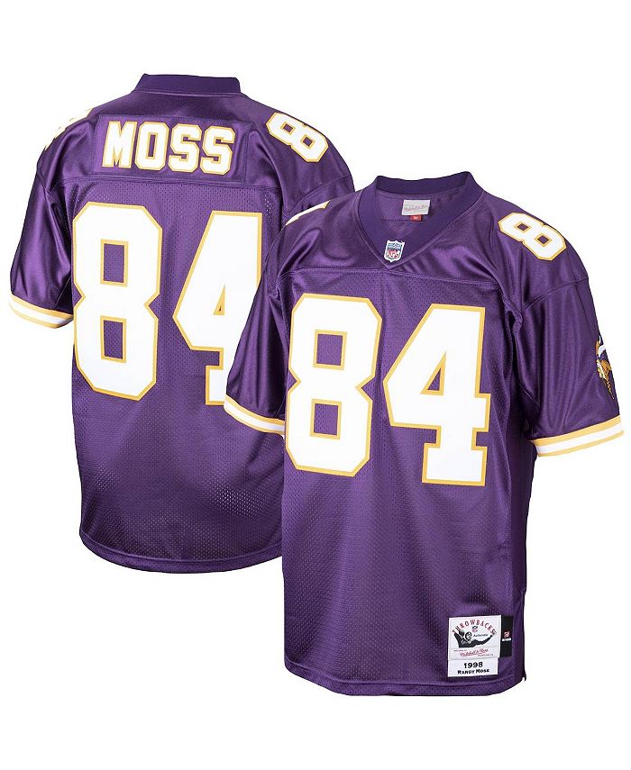 Mitchell & Ness Men's Randy Moss Purple Minnesota Vikings 1998 ...