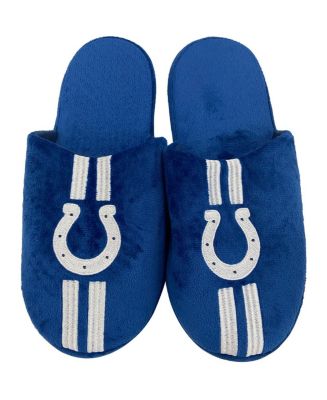 Men's FOCO Indianapolis Colts Striped Team Slippers - Macy's