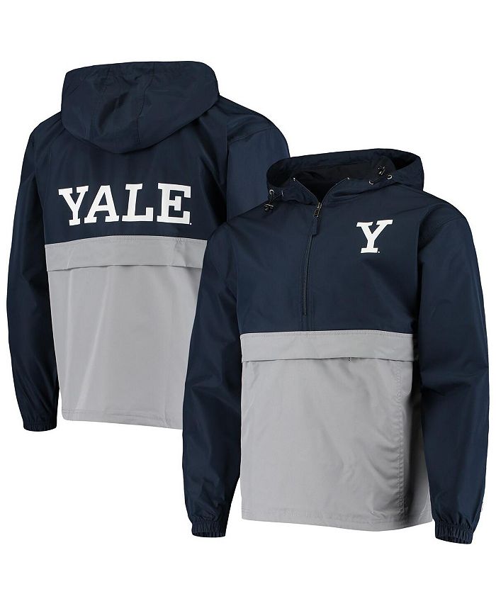 Champion Men's Navy Yale Bulldogs Color Blocked Packable Half-Zip ...