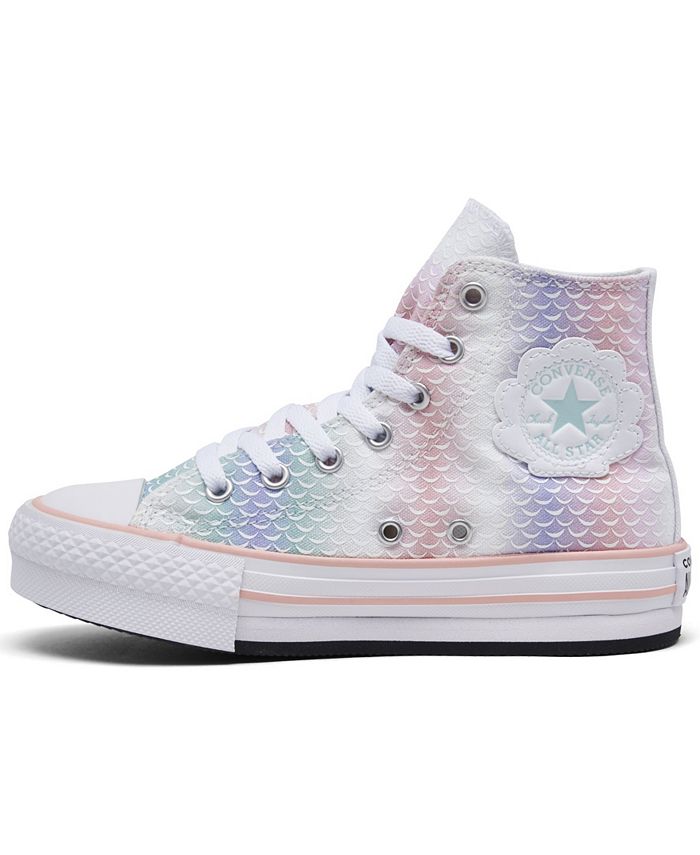 Converse Little Girls Chuck Taylor All Star Lift Platform Mermaid ...