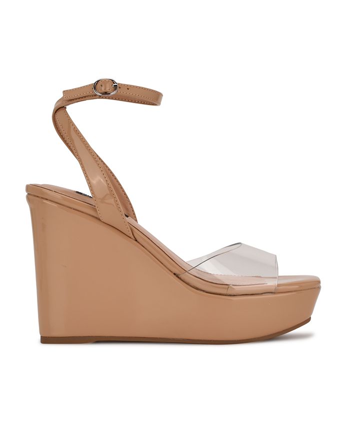Nine West Women's Klear Platform Ankle Strap Wedge Sandals & Reviews ...