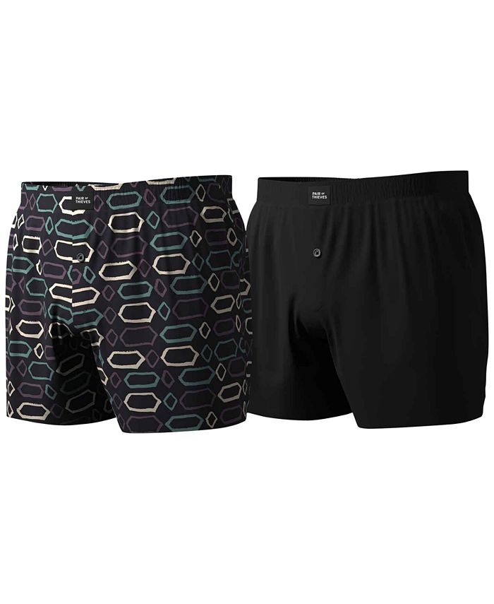 Pair of Thieves Men's 2-Pk. Woven Boxers - Macy's