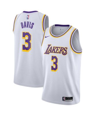 Men's Nike Anthony Davis White Los Angeles Lakers 2020/21 Swingman ...