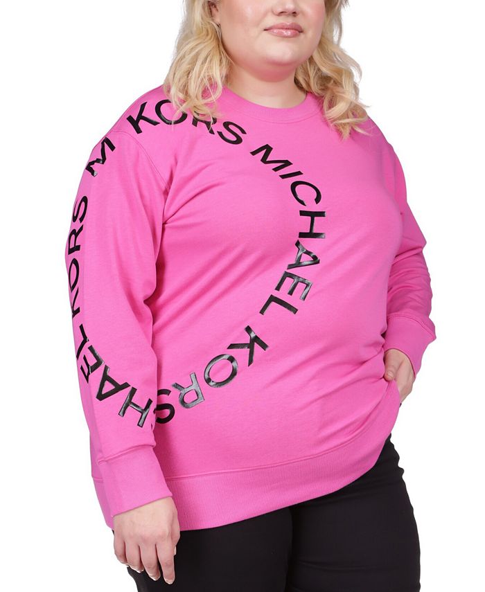 Michael Kors Plus Size Logo Sweatshirt - Macy's