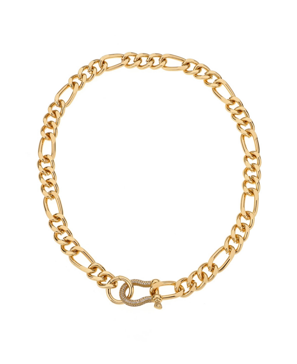 Click here for Ettika 18K Gold Plated Pave Clasp and Chain Neckla... prices
