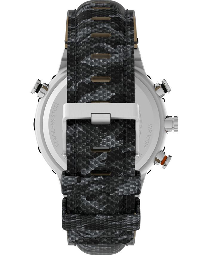 Timex Men's Tide Temp Compass Camo Fabric Strap Watch 45mm - Macy's