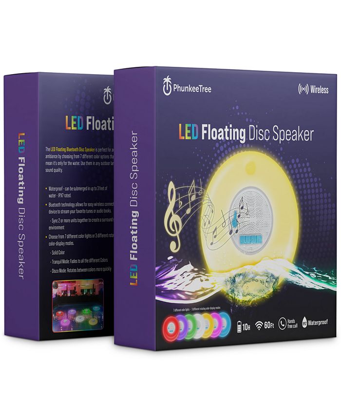 Phunkee Tree LED Floating Disc Speaker - Macy's