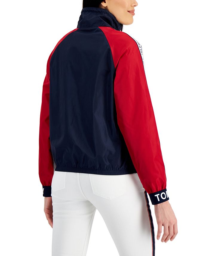 Tommy Hilfiger Women's Colorblocked Windbreaker Jacket - Macy's