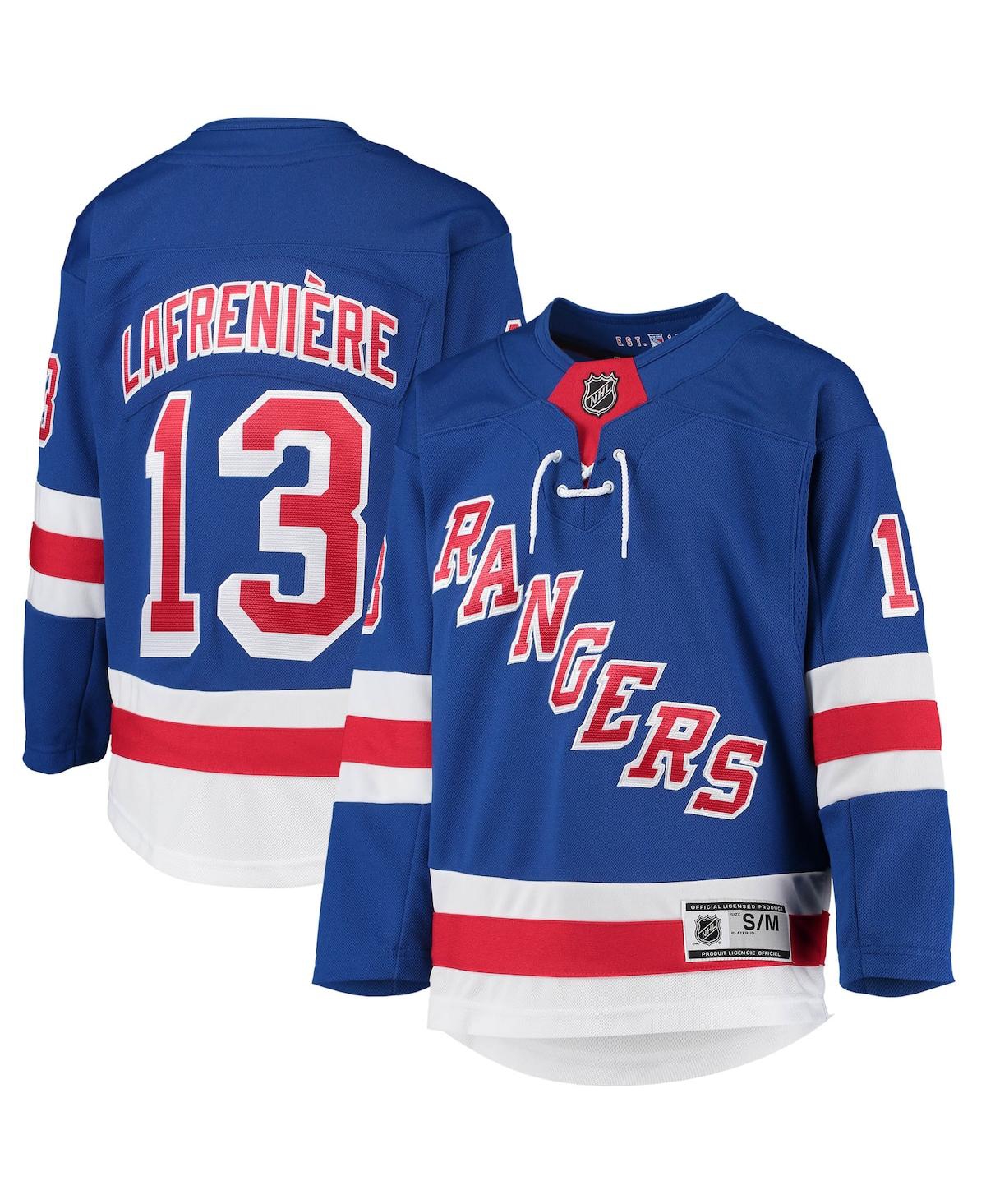 Click here for Big Boys Outerstuff Alexis Lafreniere Blue New Yor... prices