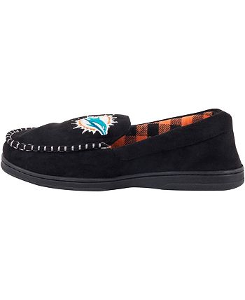 FOCO Men's Miami Dolphins Team Logo Flannel Moccasin Slippers - Macy's