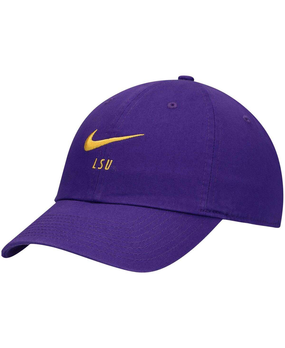 Nike Men's Purple Lsu Tigers Big Swoosh Team Heritage 86 Adjustable Hat ...