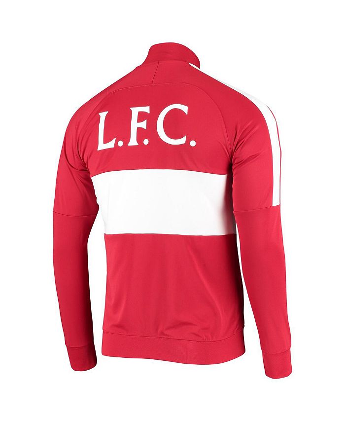 Nike Men's Red Liverpool I96 Anthem Track Raglan Full-Zip Performance ...