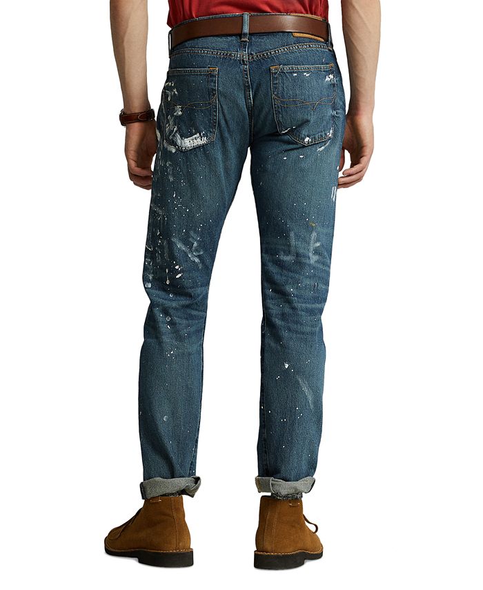 Polo Ralph Lauren Paint-Splatter Classic Fit Stretch Jean - Macy's