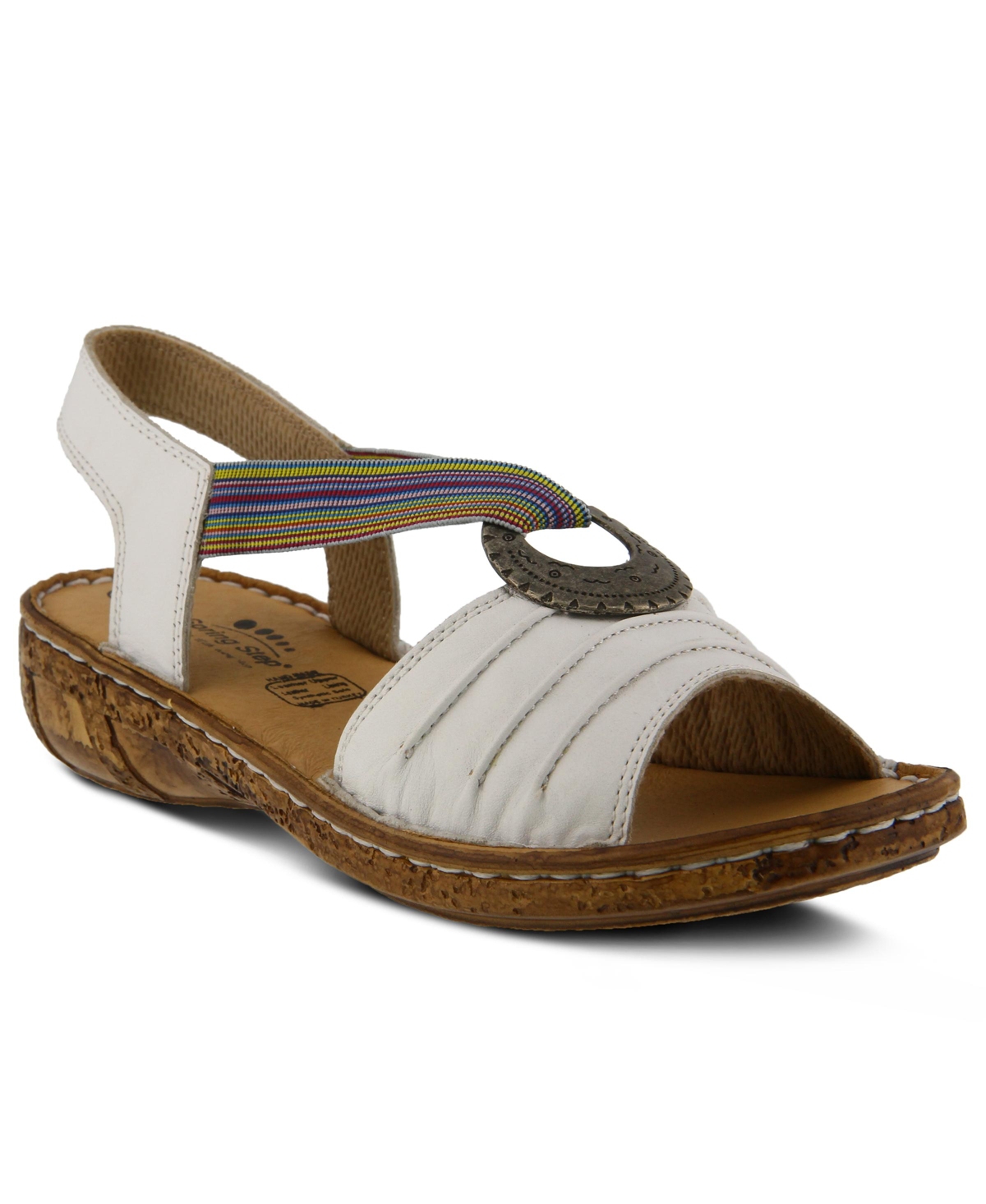 Spring Step Women's Karmel Wedge Sandals Women's Shoes In White | ModeSens