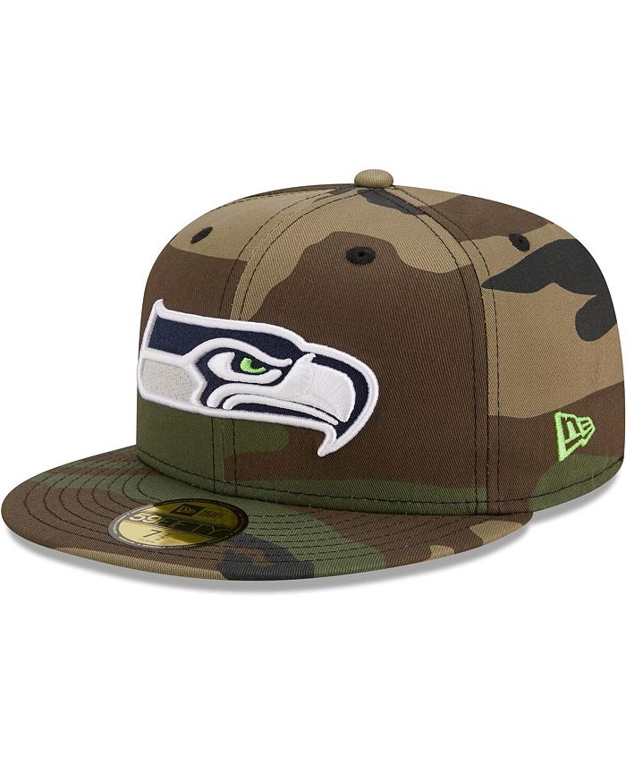 New Era Men's Camo Seattle Seahawks Woodland 59FIFTY Fitted Hat - Macy's