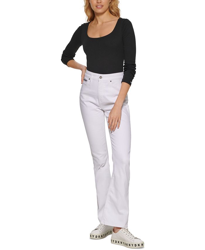 DKNY Jeans Boerum High Rise Flare Leg Jeans - Macy's