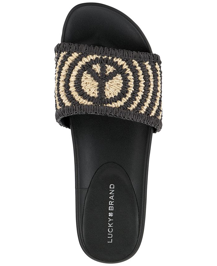 Lucky Brand Women's Pepperika Peace Sign Slide Sandals & Reviews ...