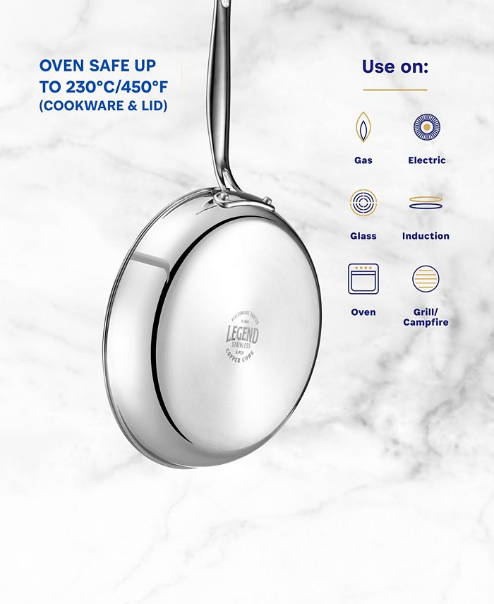 Legend Cookware 10" Copper Core 5 Ply Frying Pan - Macy's