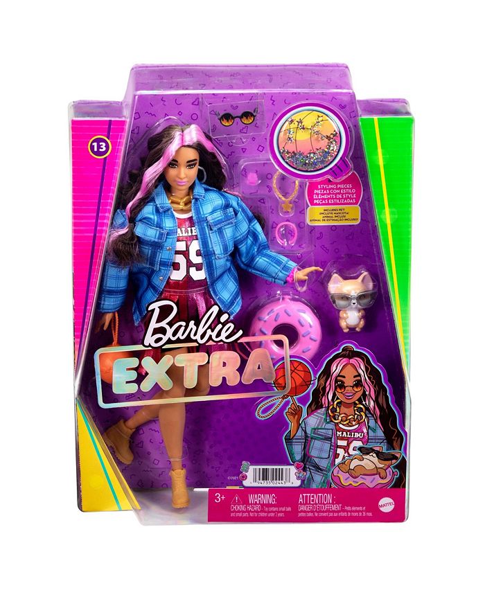 Barbie Extra Doll with Pet Corgi - Macy's