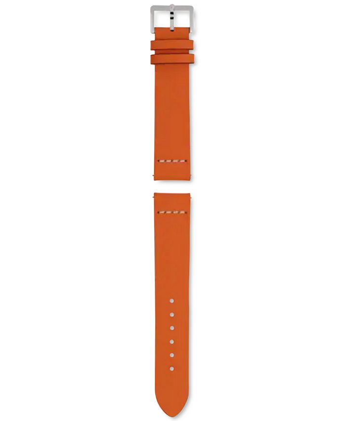 Rado Captain Cook Orange Leather Watch Strap 37mm - Macy's