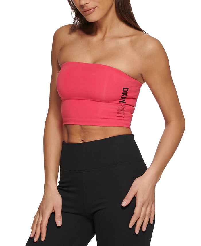 DKNY Women's Exploded Sport Outline Logo Tube Top - Macy's