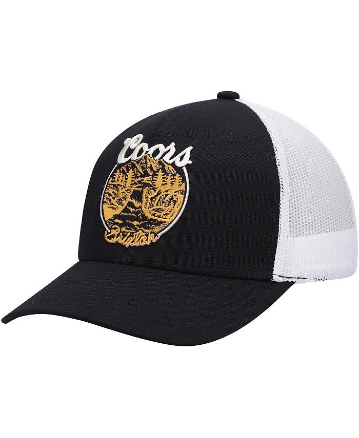 Brixton Men's X Coors Black, White Rocky Mesh Trucker Snapback Hat - Macy's