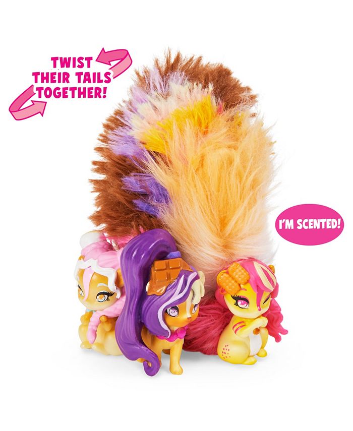 Whiffies S'mores 3-Pack, Collectible Animals with Scented Plush Tails ...