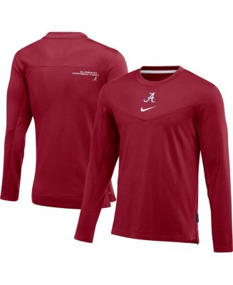 Men's Nike Crimson Alabama Crimson Tide Football Performance Pullover ...