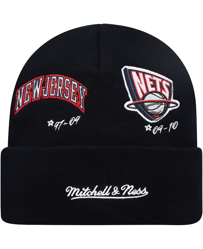 Mitchell & Ness Men's Black New Jersey Nets Hardwood Classics Timeline ...