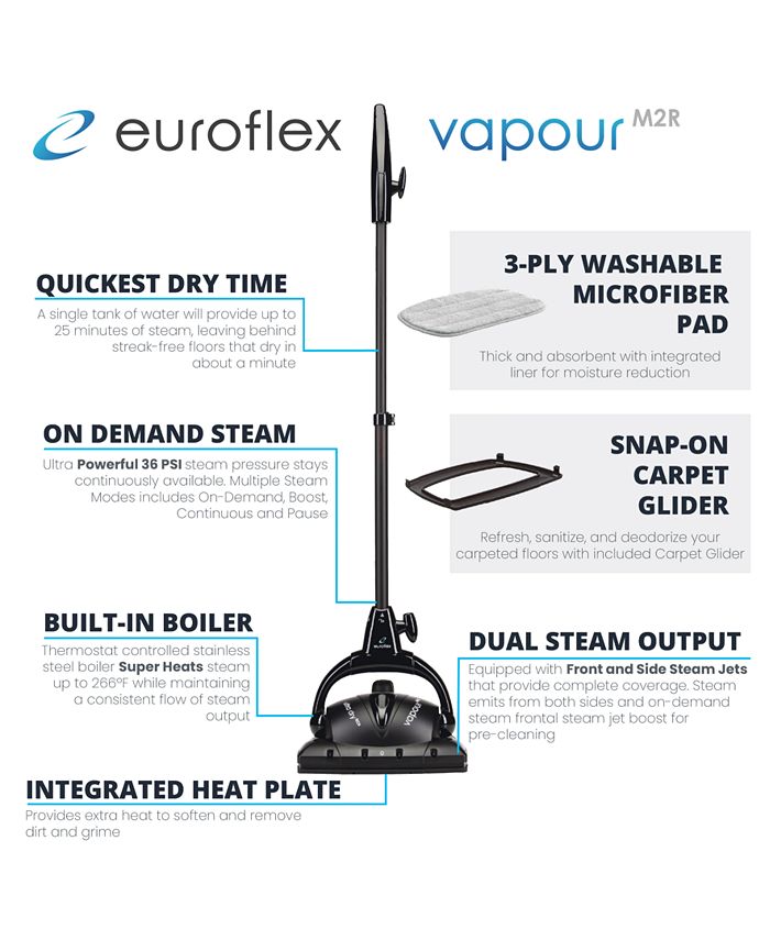 Euroflex M2R Ultra Dry Steam Upright Floor Steam Cleaner - Macy's