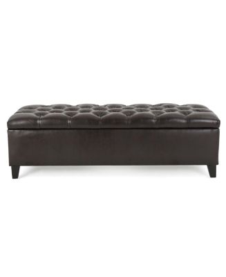 Ottilie Contemporary Button-Tufted Storage Ottoman Bench - Macy's