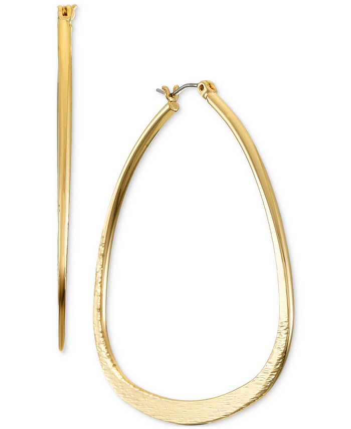 Style & Co Pear-Shape Hoop Earrings, Created for Macy's - Macy's