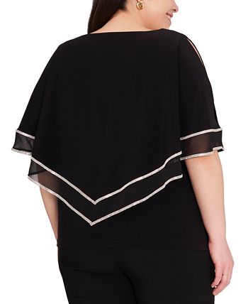 MSK Plus Size Embellished Overlay Top & Reviews - Dresses - Plus Sizes ...