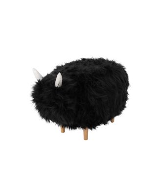 Levi Furry Yak Ottoman - Macy's
