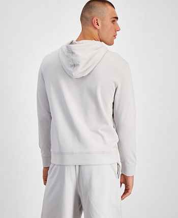 A|X Armani Exchange Men's Double AX Logo Fleece Hoodie, created for ...