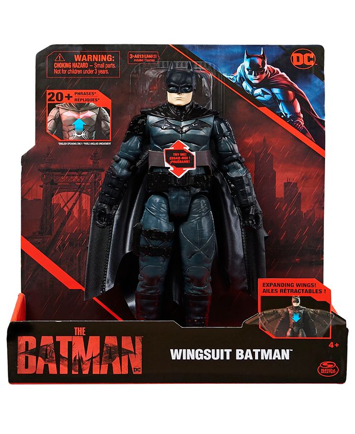 DC Comics Batman 12-inch Wingsuit Action Figure with Lights and Phrases ...