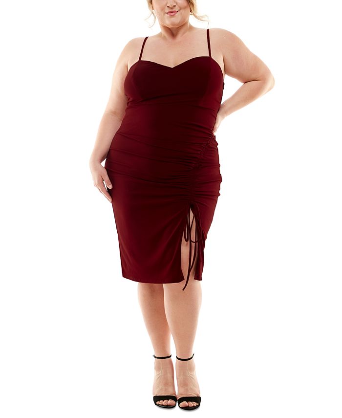 City Studios Trendy Plus Size Side-Cinched Dress & Reviews - Trendy ...