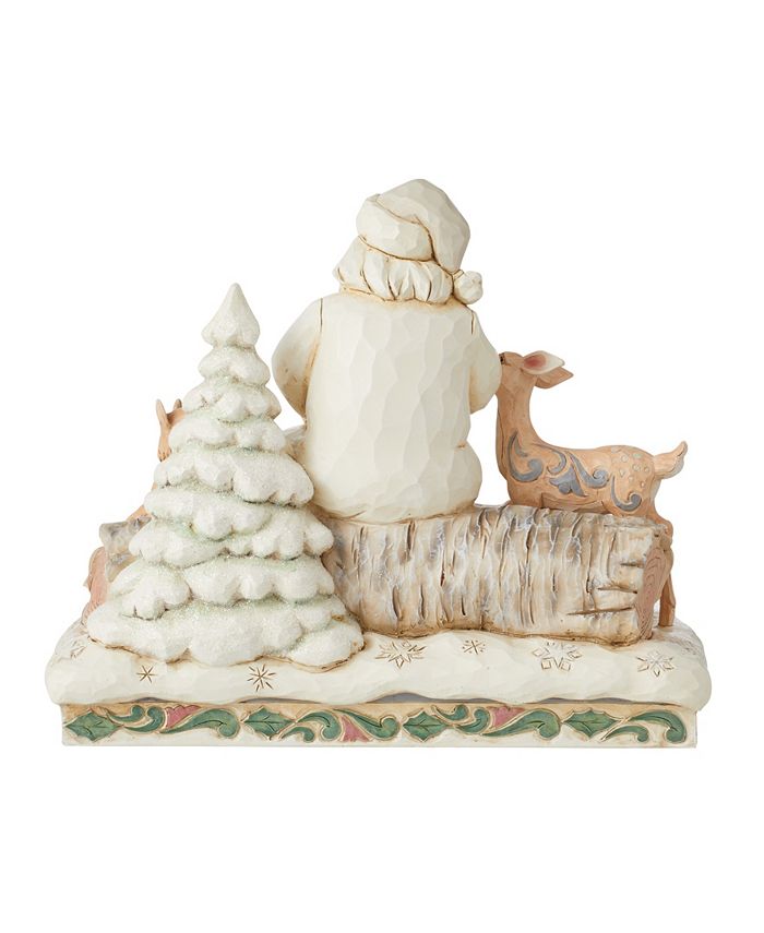 Jim Shore Woodland Santa Sitting with Animals Figurine - Macy's
