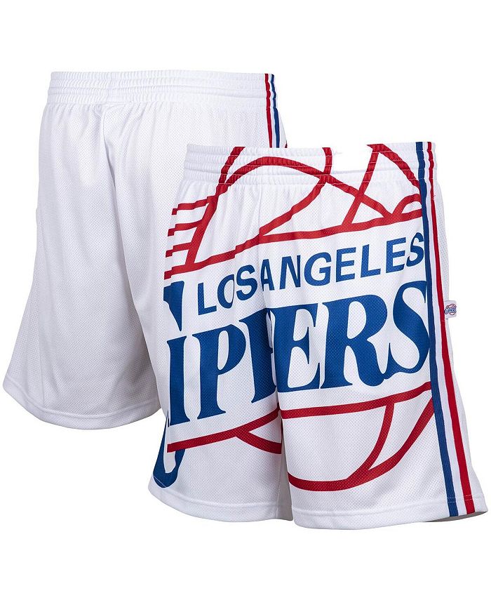 Mitchell & Ness Men's White LA Clippers Hardwood Classics Big Face 2.0 ...